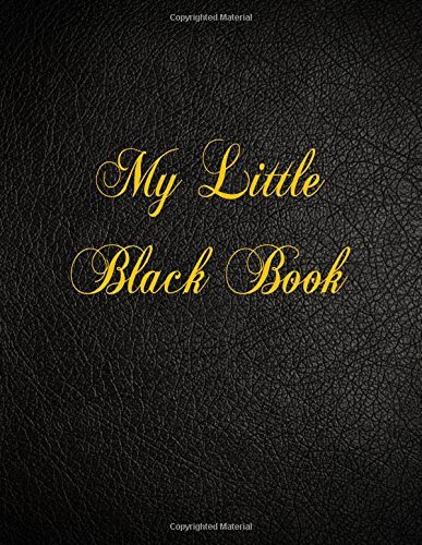 My Little Black Book: 108 Page Blank Lined Notebook by NOT A BOOK ...
