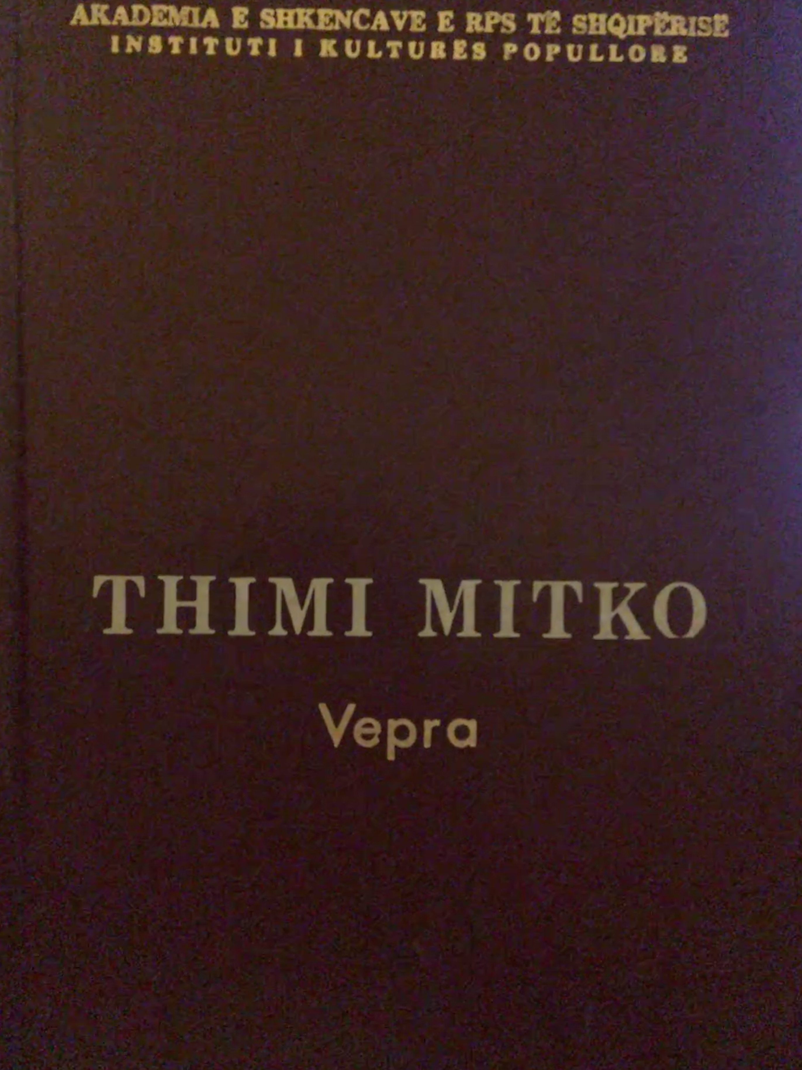 Vepra by Thimi Mitko | Goodreads