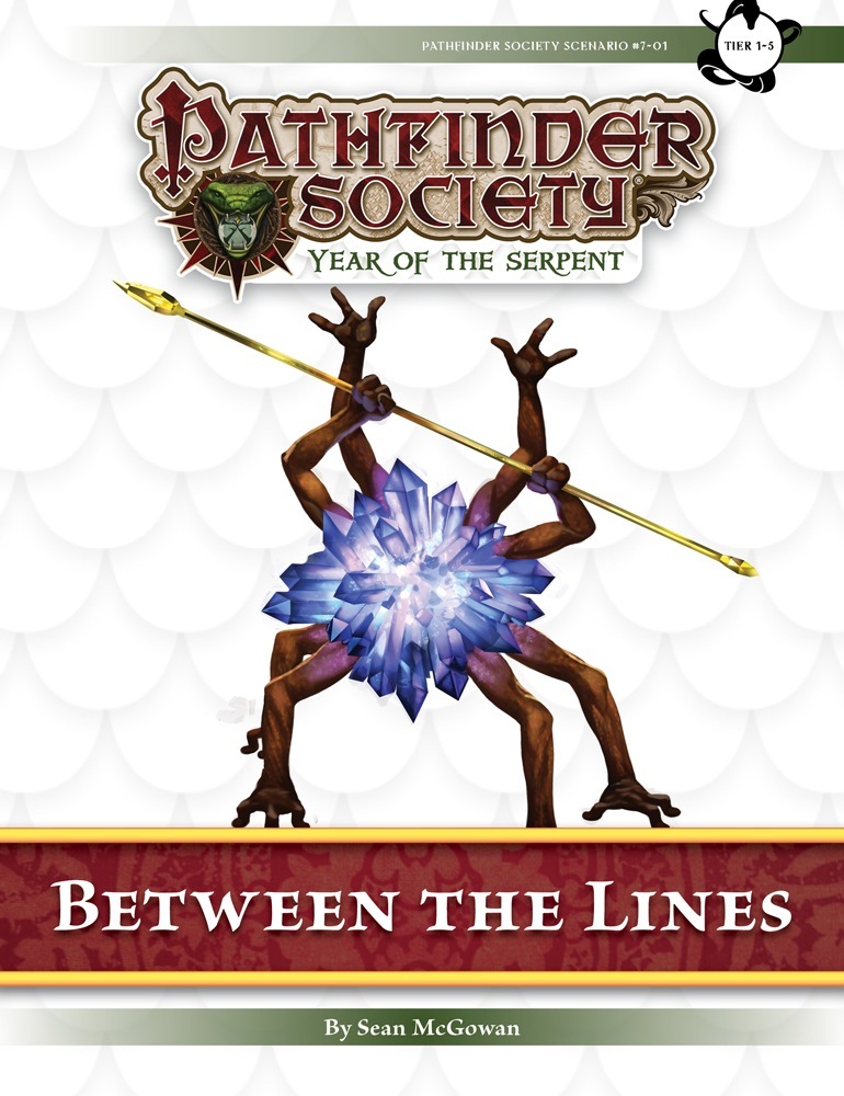 Pathfinder Society Scenario #7-01: Between the Lines by Sean McGowan ...