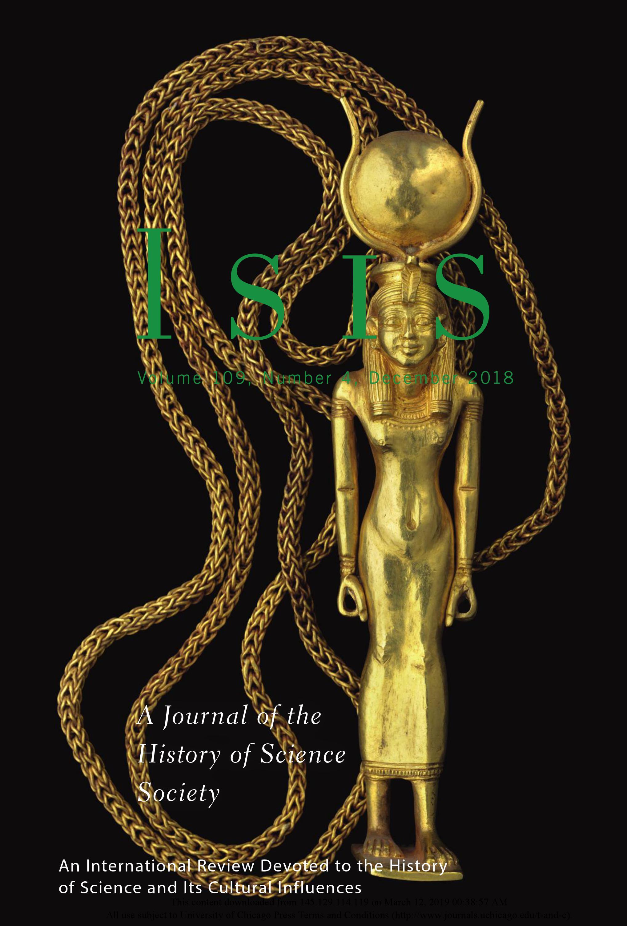 History Of Science Journal