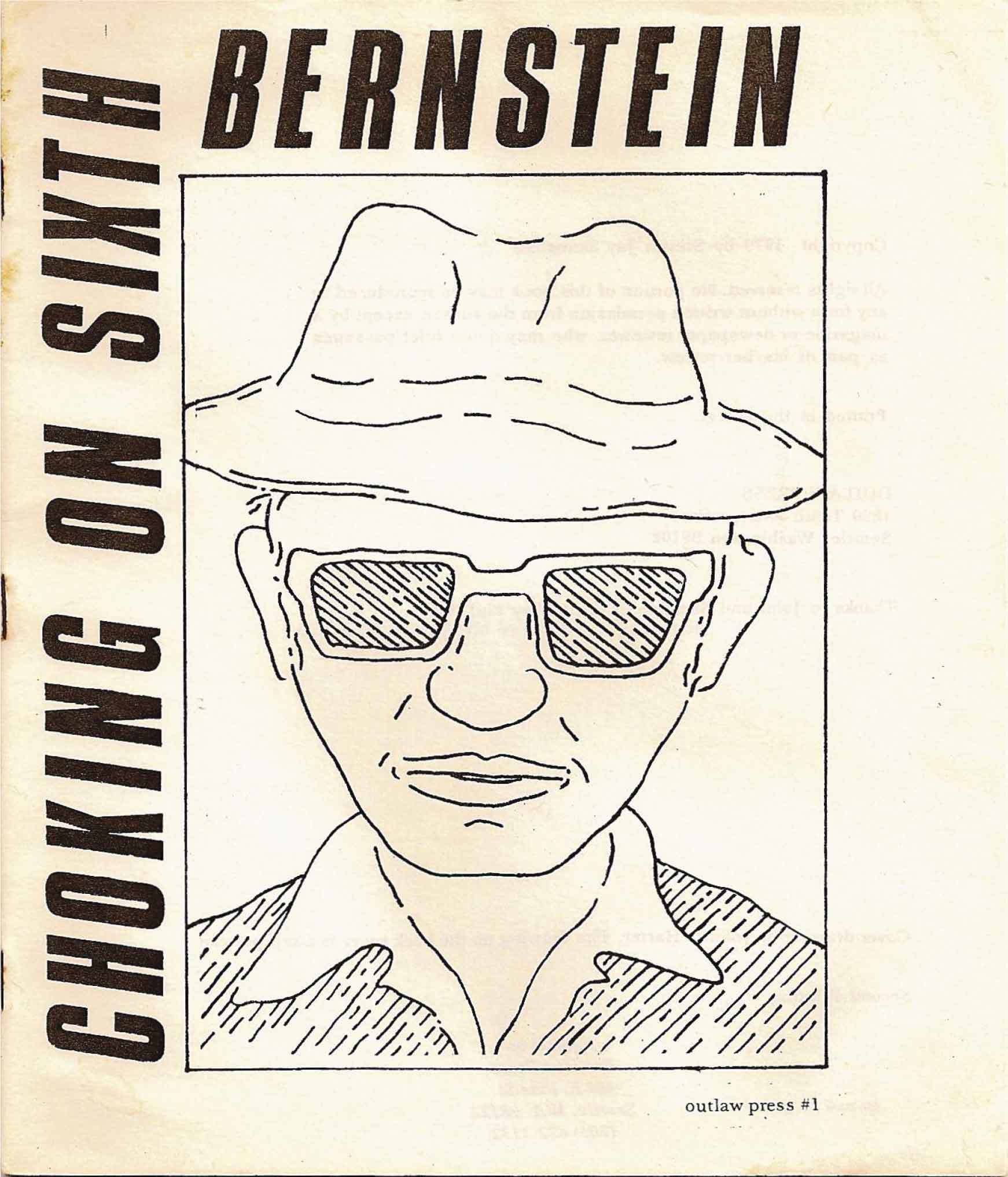 Choking On Sixth. The Selected Works of Steven Jesse Bernstein by Steven "Jesse" Bernstein ...