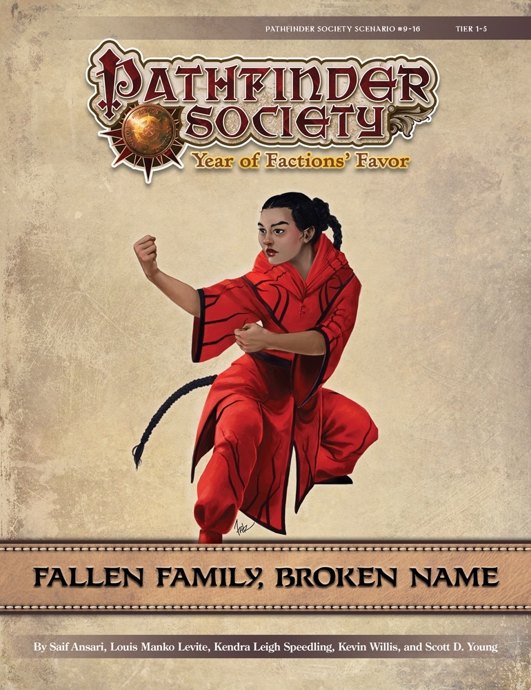 Pathfinder Society Scenario #9-16: Fallen Family, Broken Name by ...