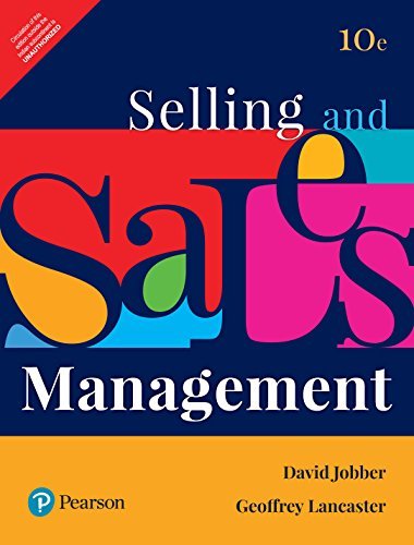Selling And Sales Management, 10Th Edition by ET ALL DAVID JOBBER ...