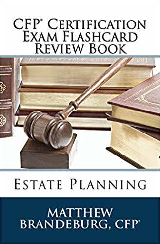 CFP Certification Exam Flashcard Review Book: Estate Planning by ...