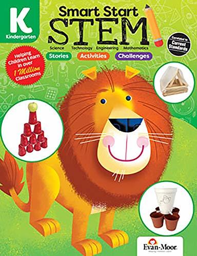 Evan-Moor Smart Start STEM Workbook, Kindergarten, Science, Technology ...
