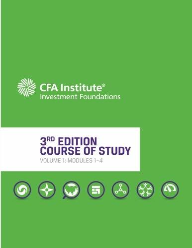 CFA Institute Investment Foundations® Program, 3rd Edition, Volume 1 by ...