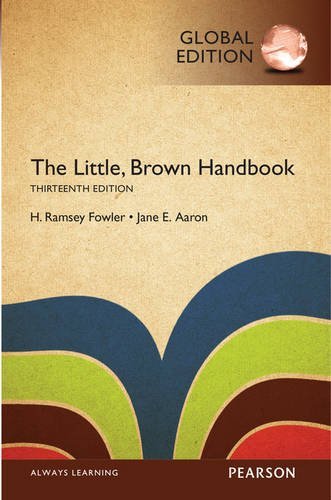 The Little, Brown Handbook by H. Ramsey Fowler | Goodreads