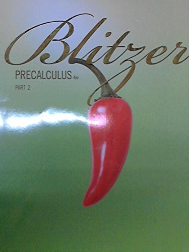 Pre Calculus, Part 2 by Robert Blitzer | Goodreads