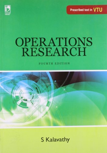 Operations Research (VTU) by S Kalavathy | Goodreads