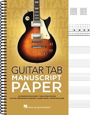 Guitar Tab Manuscript Paper Spiral-Bound Notebook for Guitarists | 80 ...