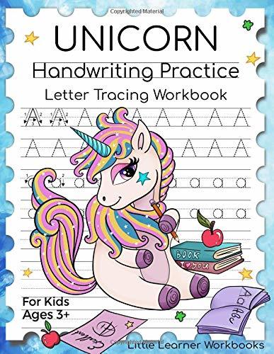 Unicorn Handwriting Practice: Letter Tracing Workbook for Kids Ages 3 ...