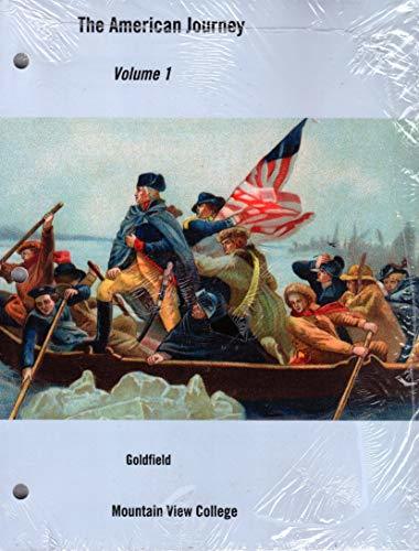 The American Journey, Volume 1 by David R. Goldfield | Goodreads