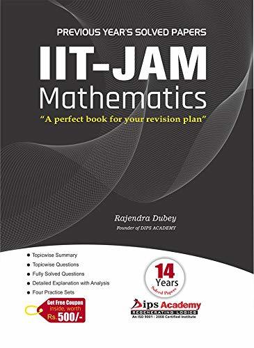 IIT JAM Mathematics Solution Book - 14 Years Solved Papers 2005-2018 by ...