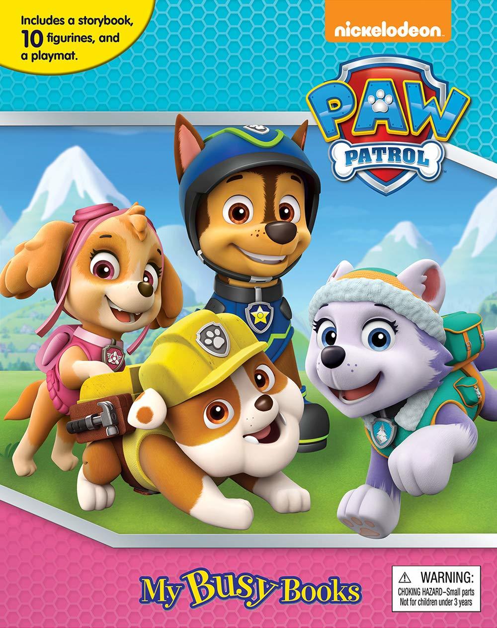 Paw Patrol My Busy Books - Storybook, 10 figurines, playmat by Kelly ...