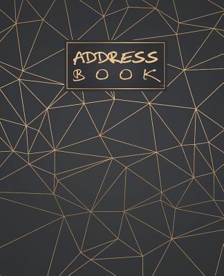 Address Book: Geometric Cover Design 7.5x9.25 Inches Alphabetical ...