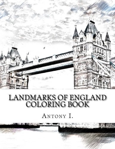 Landmarks of England Coloring Book: Coloring Book Landmarks of England ...