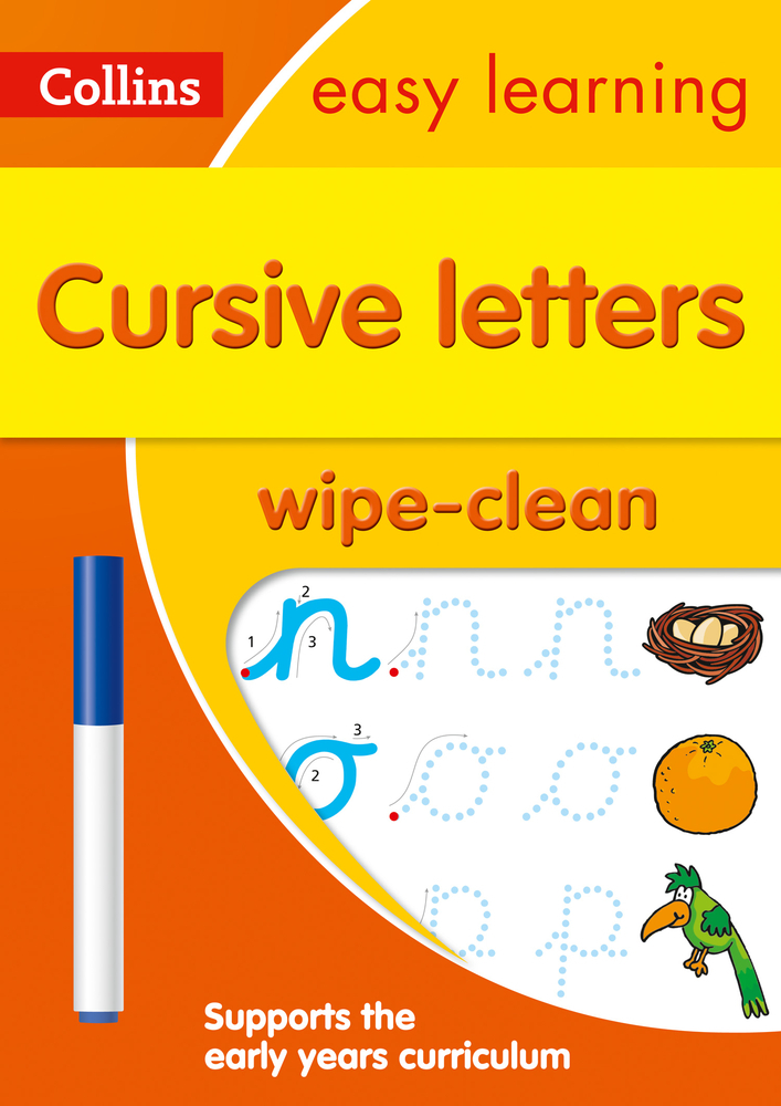 Collins Easy Learning Preschool – Cursive Letters Age 3-5 Wipe Clean ...