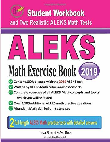 ALEKS Math Exercise Book: Student Workbook and Two Realistic ALEKS Math ...