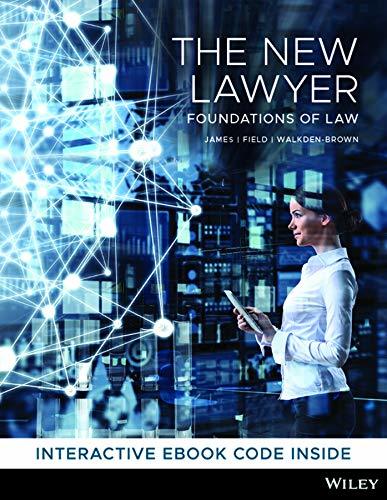 The New Lawyer: Foundations of Law, 1st Edition: Foundations of Law by ...