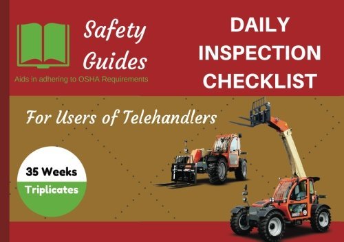 Telehandlers Daily Inspection Checklist: Daily Inspection Logbook ...