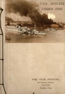 U.S.S. Augusta Under Fire: Fire Over Pootung, Sino-Japanese Incident ...