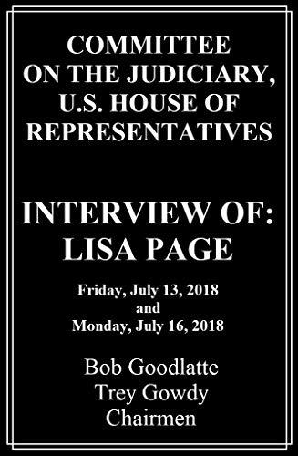 Interview of Lisa Page: Committee On The Judiciary, U.S. House Of ...