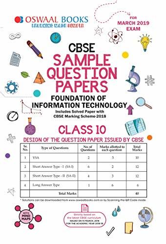Oswaal CBSE Sample Question Paper Class 10 Foundation of Information ...