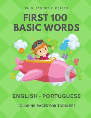 First 100 Basic Words English - Portuguese Coloring Pages for Toddlers ...