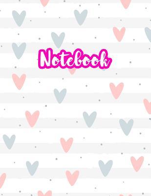 Notebook: Cute Blank Lined Journal Large 8.5 x 11 Matte Cover Design ...