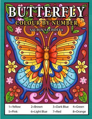 Butterfly Colour by Number: Coloring Book for Kids Ages 4-8 by Sachin ...