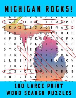 Michigan Rocks!: Large Print Word Searches Related to the Great Lakes ...