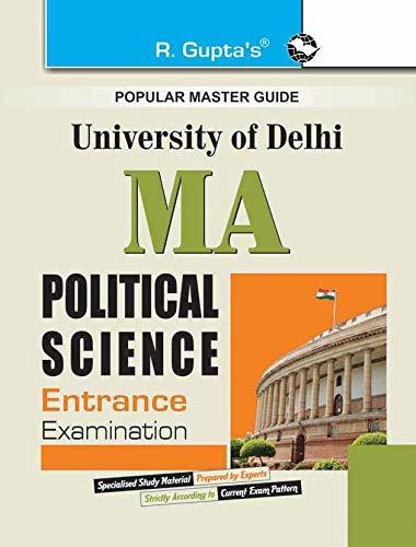Delhi University M.A. Political Science Entrance Exam Guide [eBook] by ...