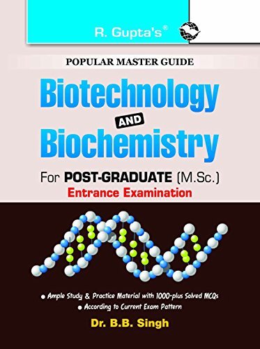 Biotechnology and Biochemistry (for Post Graduate) M.Sc. Entrance Exam ...