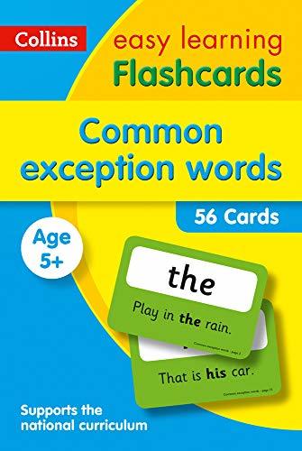 Collins Easy Learning KS1 – Common Exception Words Flashcards by ...