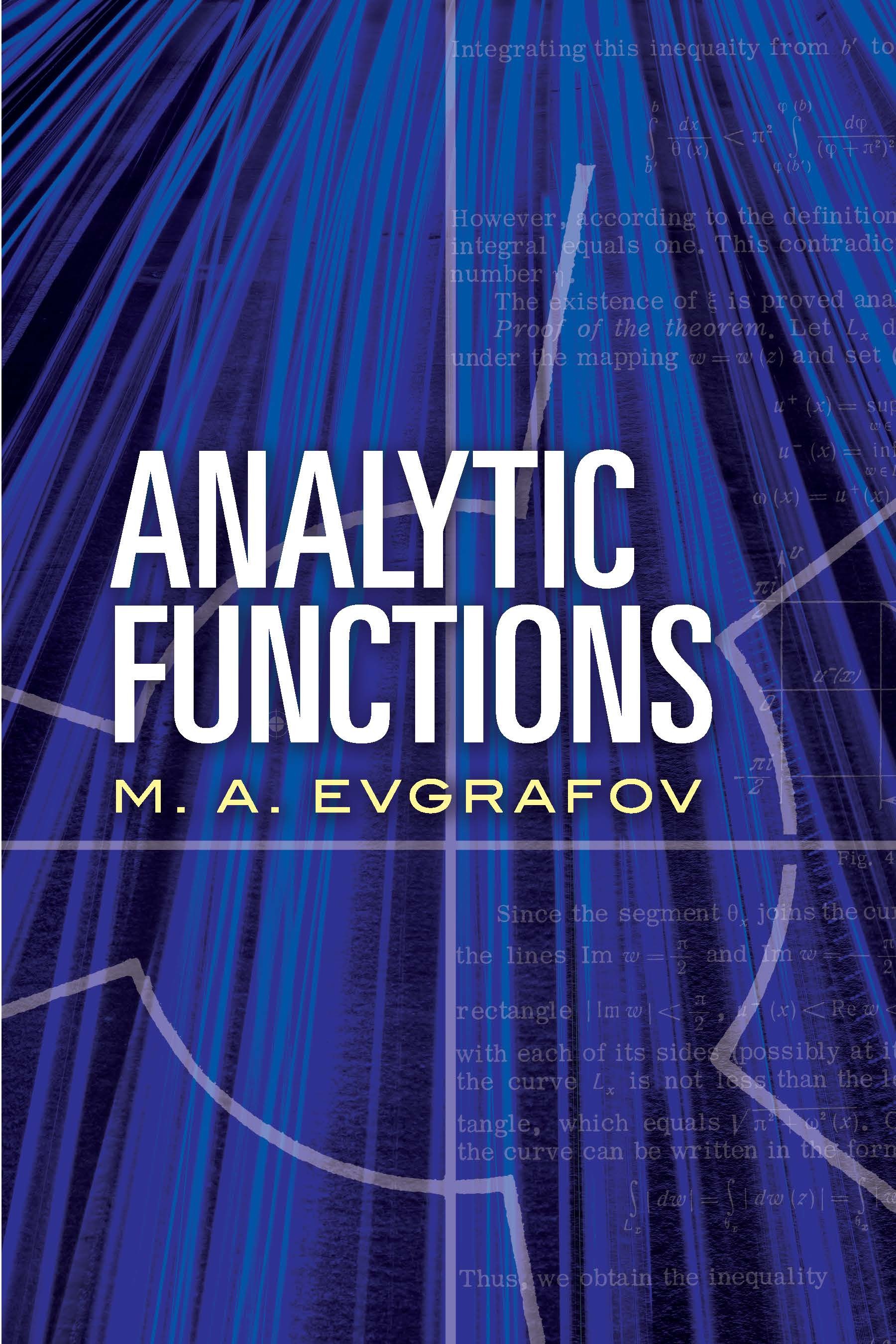 Analytic Functions (Dover Books on Mathematics) by M.A. Evgrafov | Goodreads