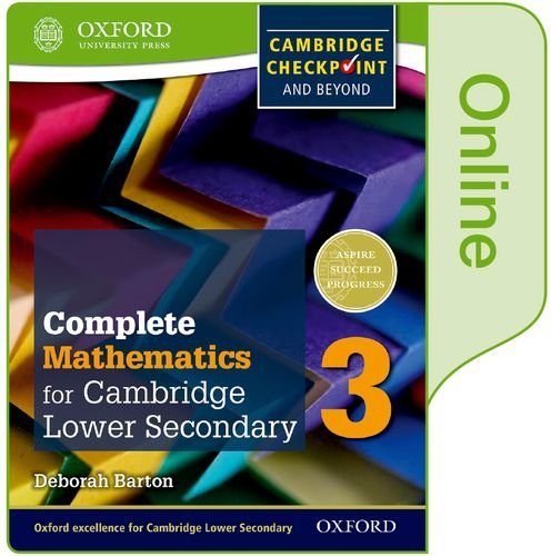 Complete Mathematics for Cambridge Lower Secondary Book 3: Online ...