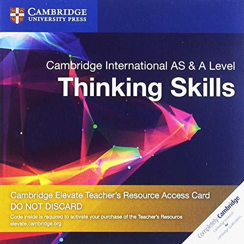 Cambridge International As and a Level Thinking Skills Cambridge ...