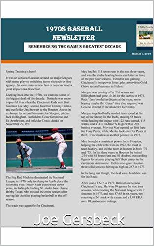 1970s Baseball Newsletter - March 2019 by Joe Gersbeck | Goodreads