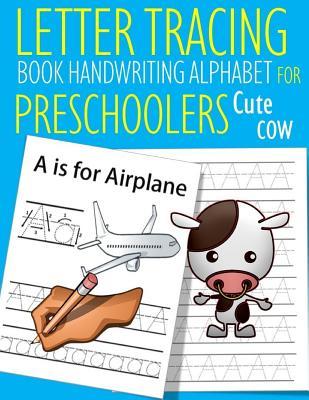Letter Tracing Book Handwriting Alphabet for Preschoolers Cute Cow ...