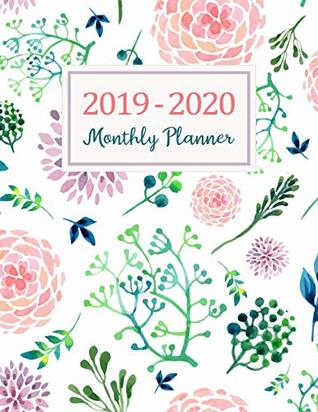 2019-2020 Monthly Planner: Two Year - Monthly Calendar Planner | 24 ...