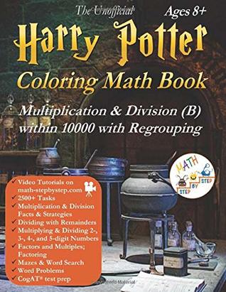 Harry Potter Coloring Math Book Multiplication and Division (B) Ages 8 ...