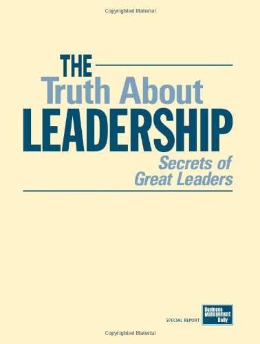 The Truth About Leadership: Secrets of Great Leaders by Lynn E. Cox ...