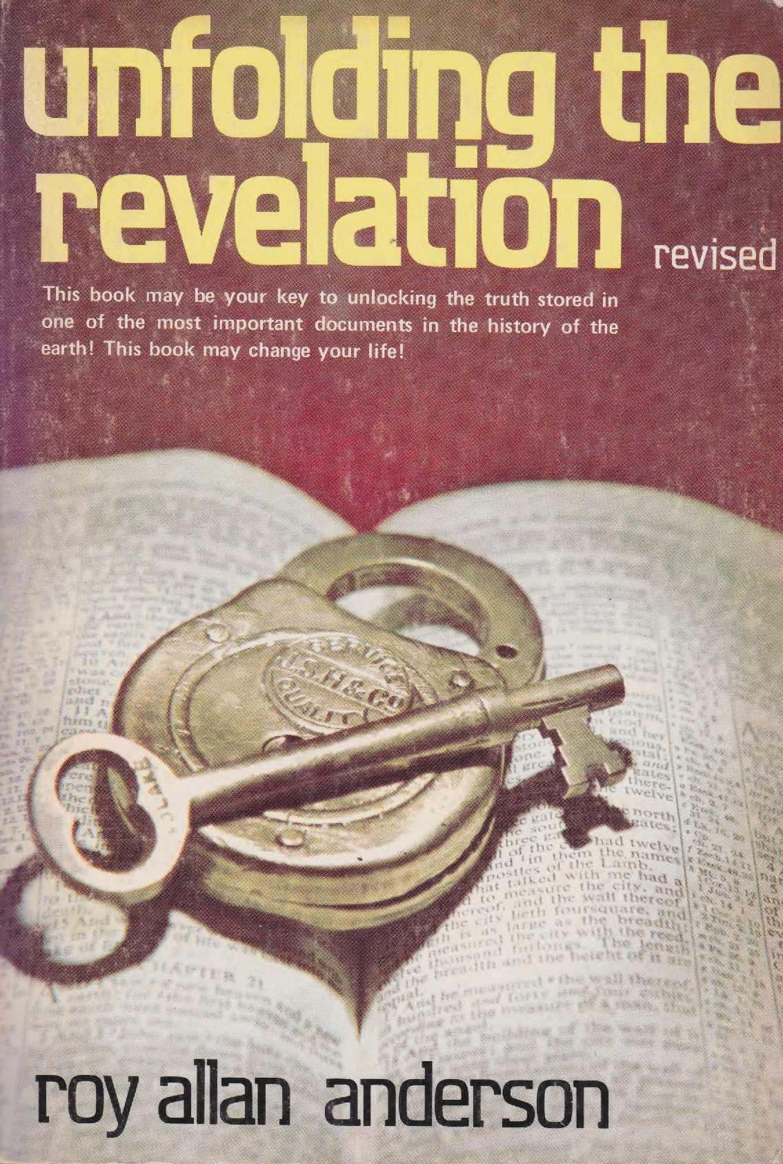 Unfolding the Revelation by Roy Allan Anderson | Goodreads
