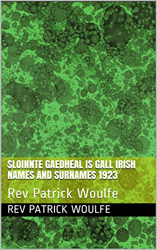 Sloinnte Gaedheal is Gall Irish names and surnames 1923: Rev Patrick ...