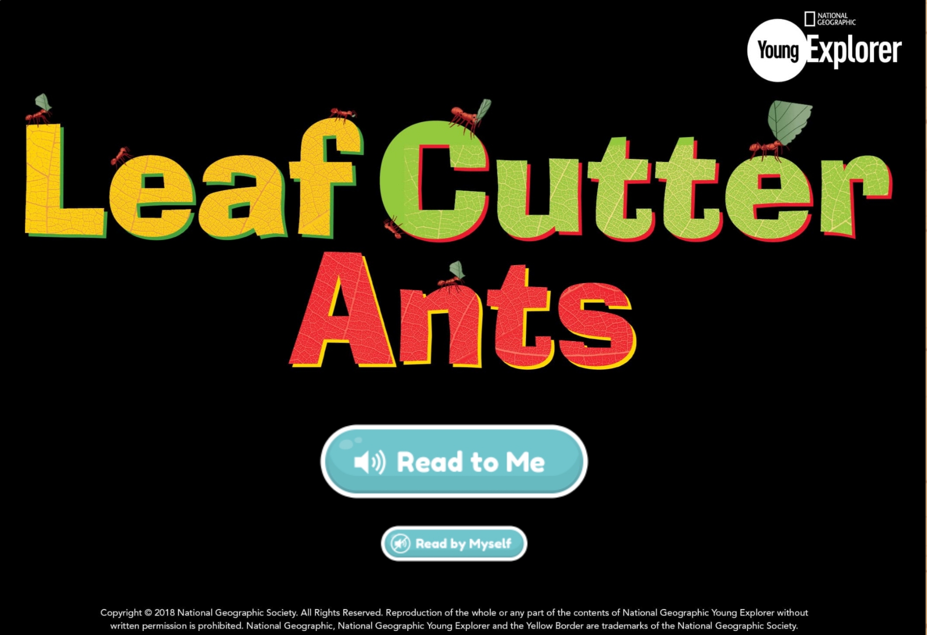 Leaf Cutter Ants by National Geographic Young Explorer | Goodreads