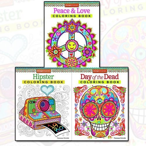 Thaneeya McArdle Coloring Book 3 Books Bundle Collection (Hipster ...