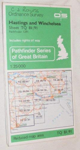 Pathfinder Maps: Hastings and Winchelsea Sheet 1291 by Ordnance Survey ...