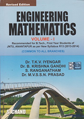 Engneering Mathematics: v. 1: for JNTU Students by T.K.V. Iyengar ...