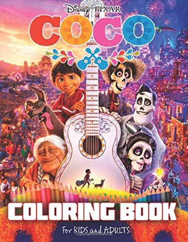 COCO Coloring Book: 32 Exclusive Illustrations for Kids and Adults by ...