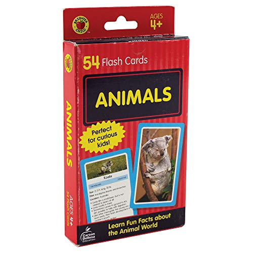 Carson Dellosa - Animals Flash Cards - 54 Cards for Toddler's First ...